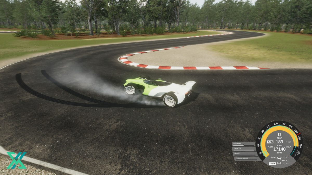 The world's first electric vehicle driving simulator