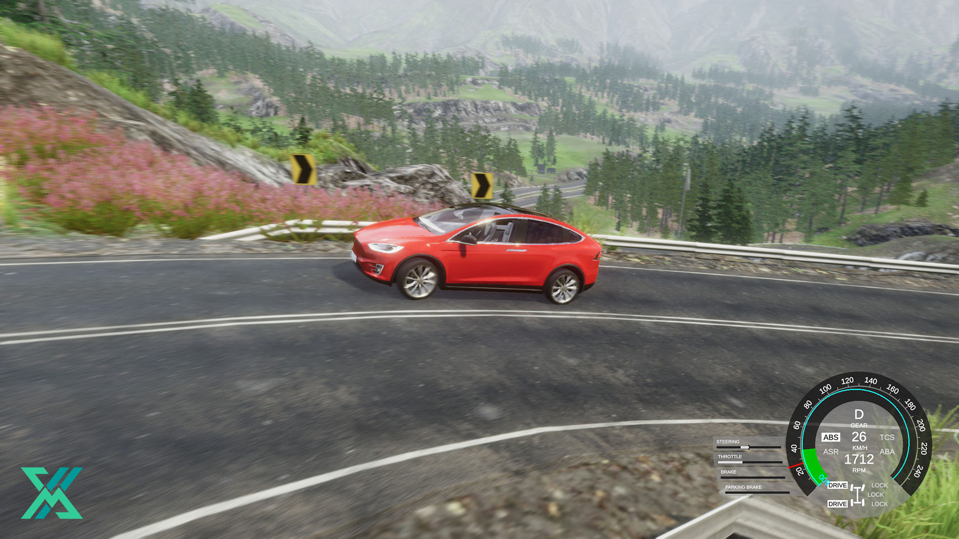 The world's first electric vehicle driving simulator